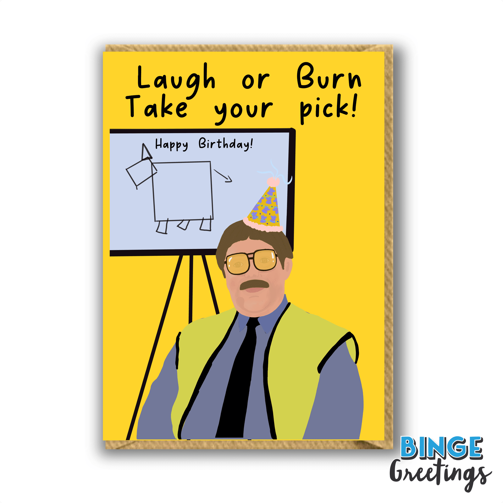 Keith Lard Birthday Card - Phoenix Nights - Peter Kay – Binge Greetings
